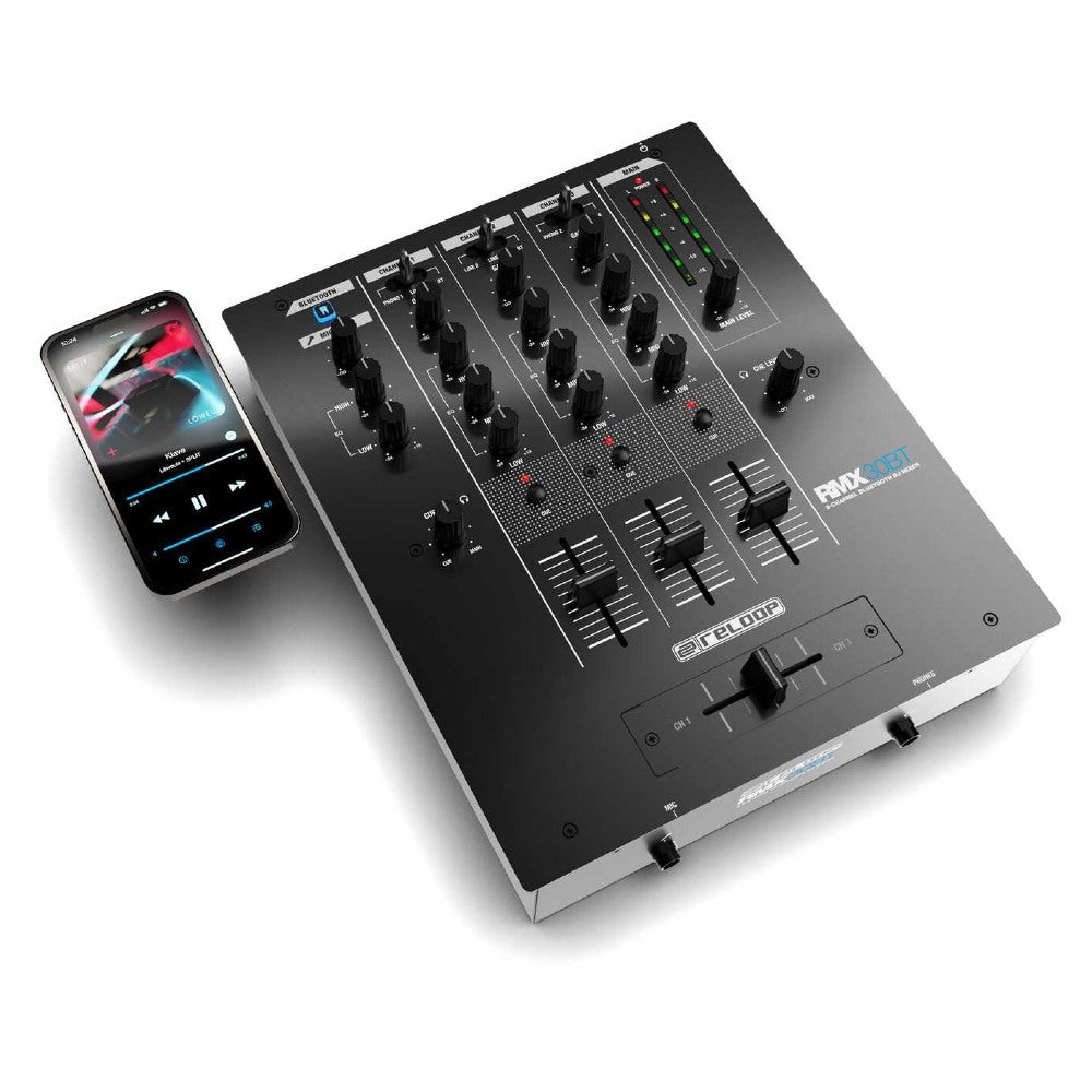 Reloop RMX-30 BT 3Ch Bluetooth DJ Mixer – DJ Supplies Sound and Lighting Ltd
