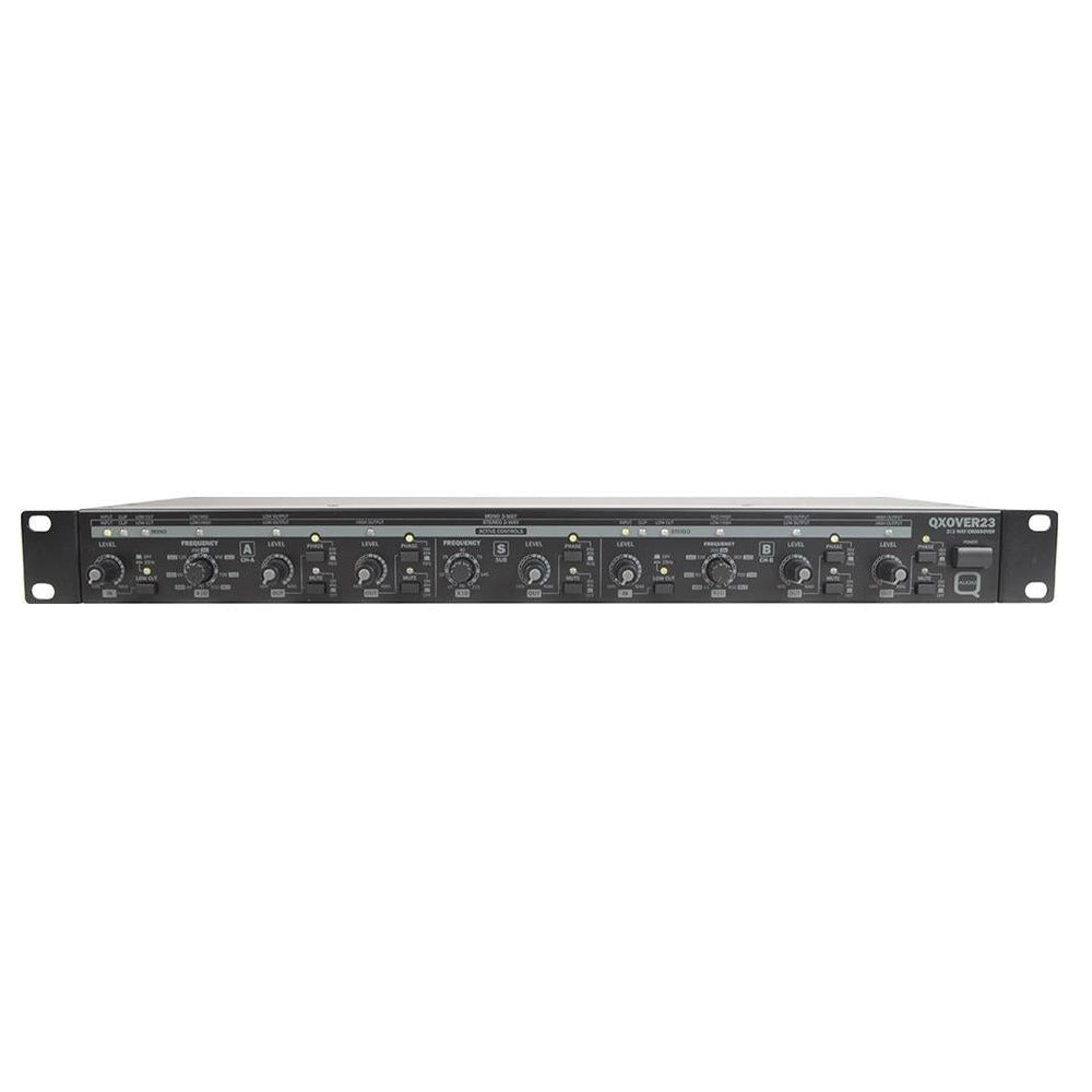 QXOVER23 - Stereo 2-Way/Mono 3-Way Active Crossover with Subwoofer Out ...
