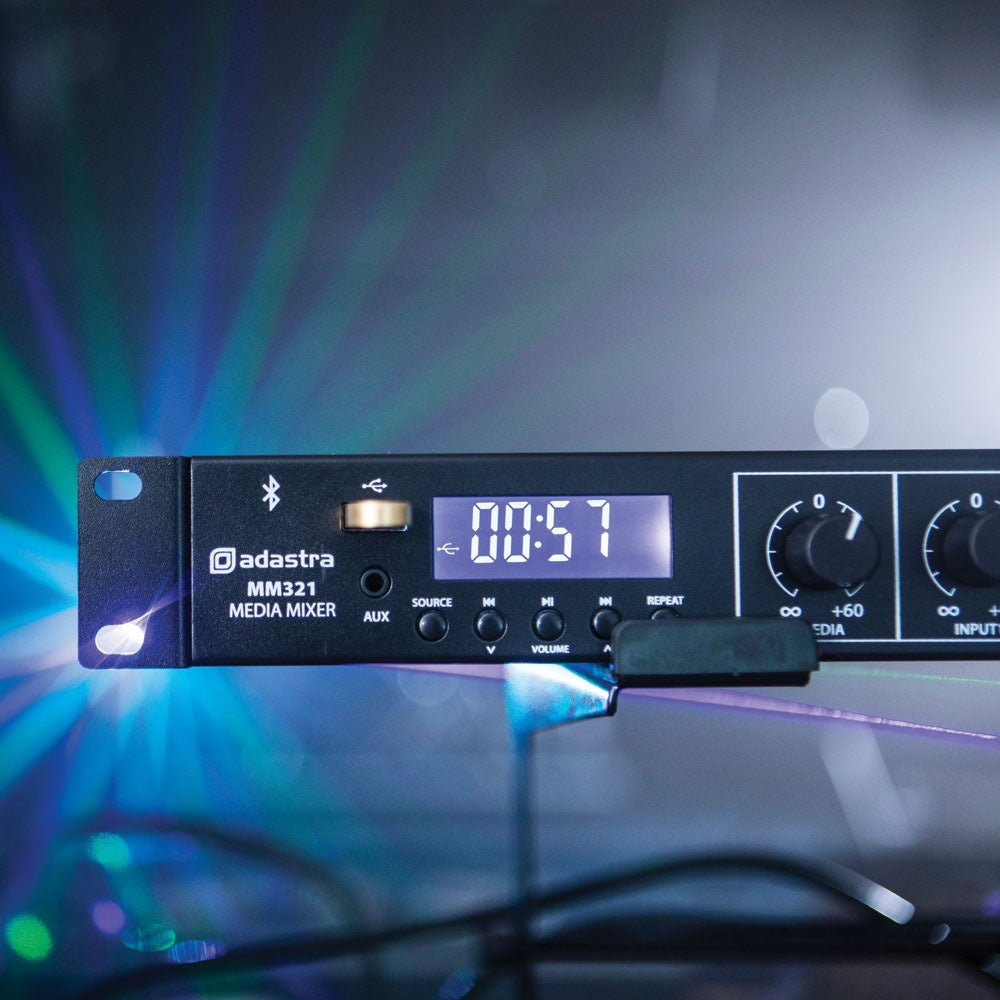 Adastra 6Ch Rack Mixer With Bluetooth & USB – DJ Supplies Sound and ...