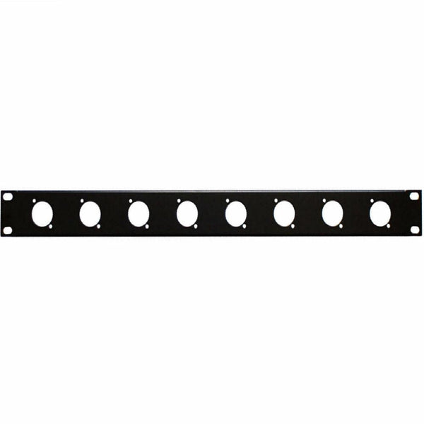 1U Punched Rack Plate 8x D Type – DJ Supplies Sound and Lighting Ltd