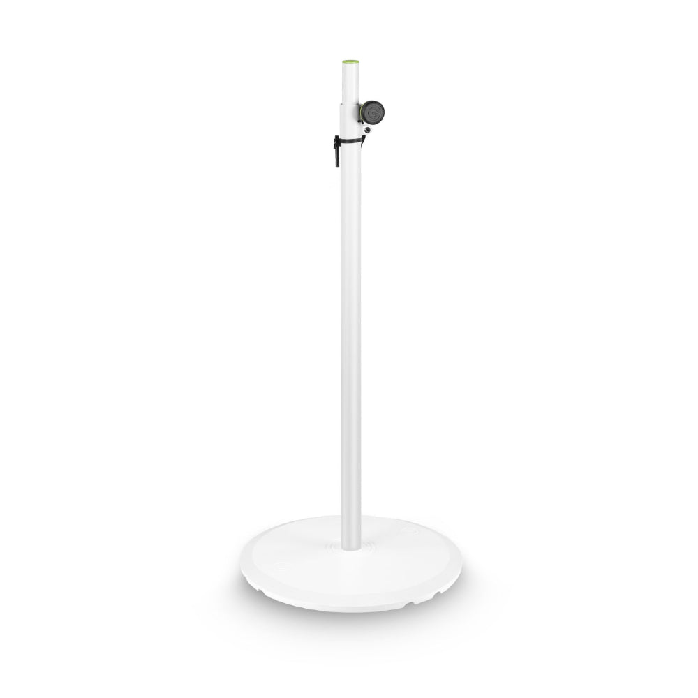 Gravity White Cast Round Base Speaker Lighting Stand | DJ Supplies – DJ ...