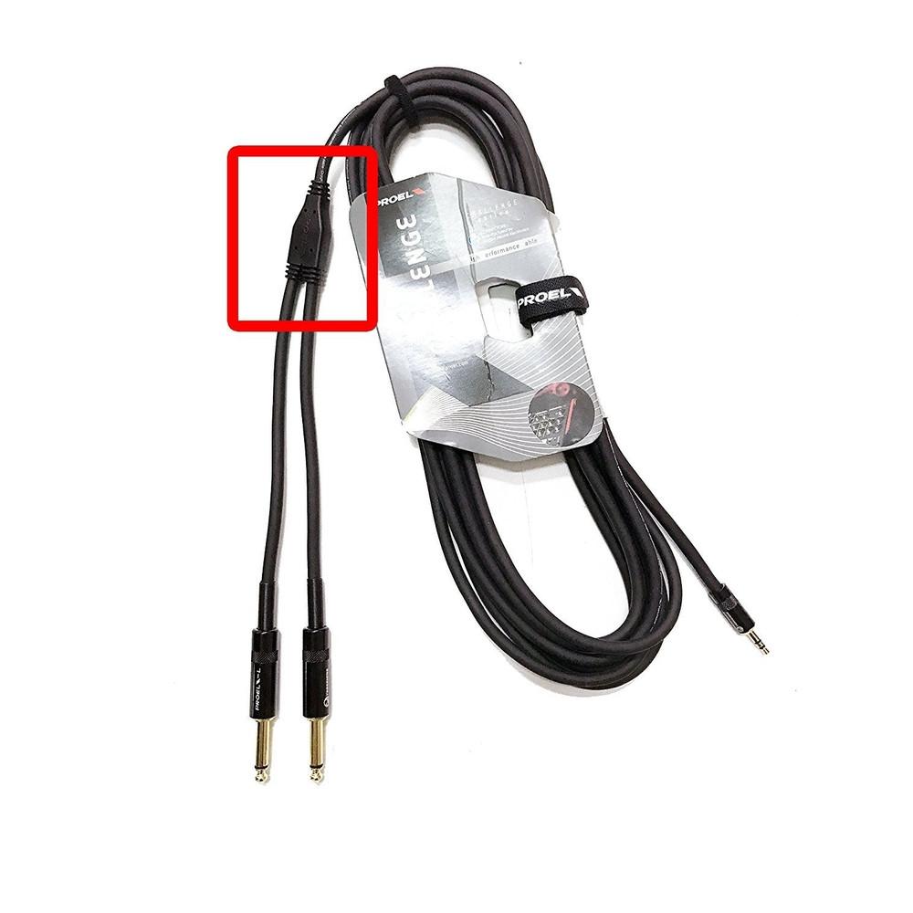 Proel 3.5mm Stereo Jack to 2x Jack Lead 1.5m – DJ Supplies Sound and ...