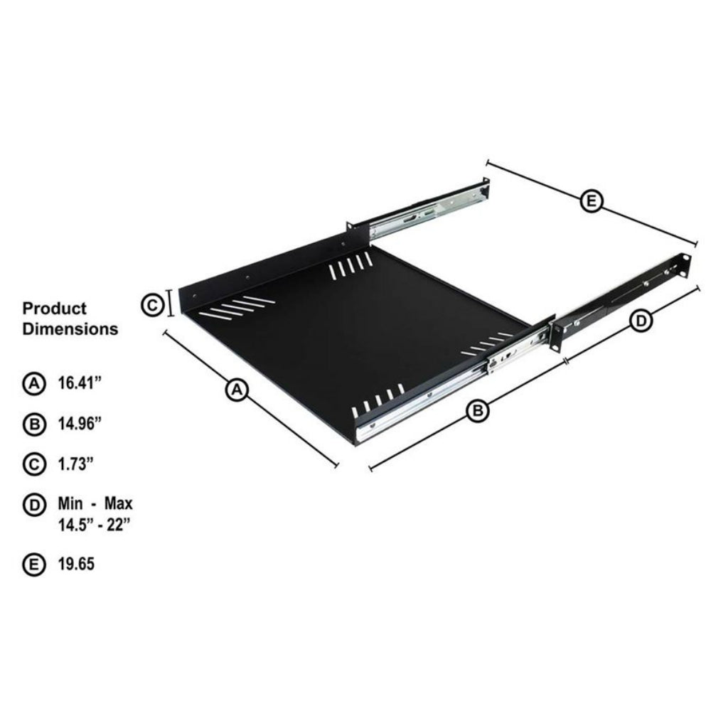 1U Sliding Rack Shelf – DJ Supplies Sound and Lighting Ltd